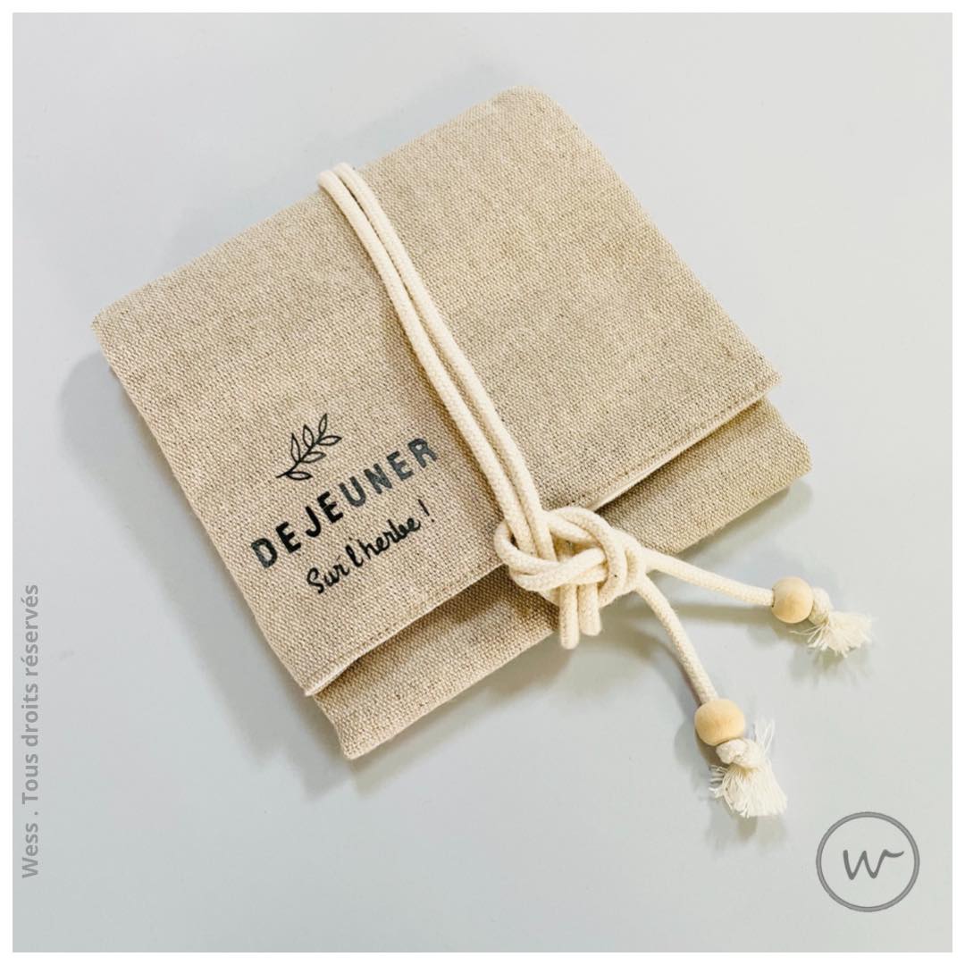 Emballage wrap "Feuille" - Wessatelier